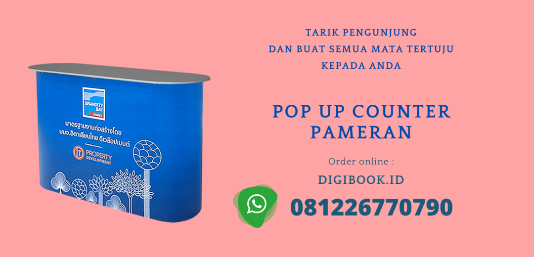 Pop Up Table Promosi - Pop Up counter - Digibook Promotion