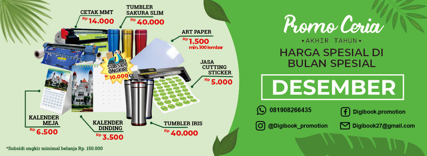 Digibook Promotion - Cetak Digital Printing dan Merchandise